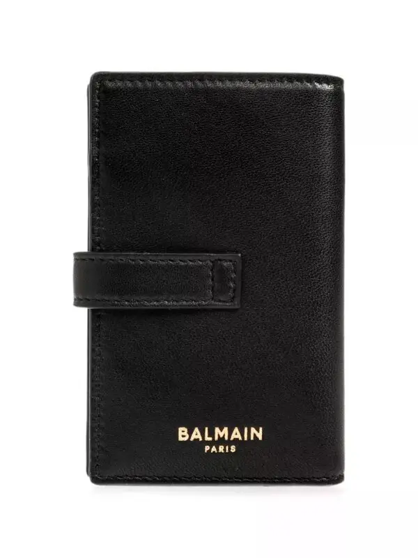 Balmain Padlock-detail Calf Leather Wallet
