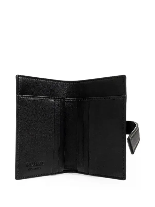 Balmain Padlock-detail Calf Leather Wallet