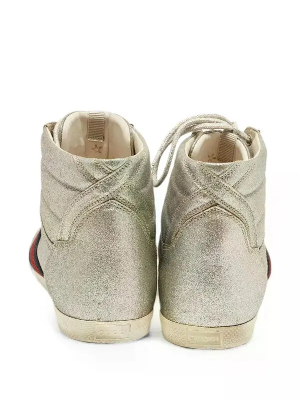 Gucci Glitter Web High-top Sneakers