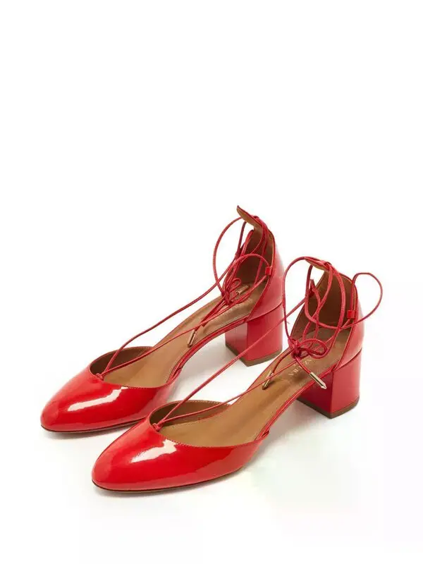 AQUAZZURA Alexa Strapped Pumps - Red