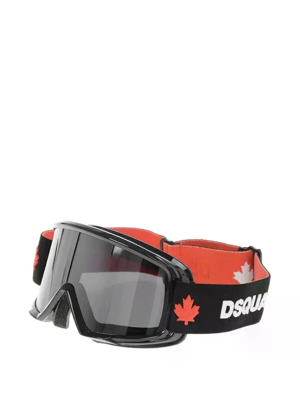 Dsquared2 Ski Goggles With Logo Strap - Black