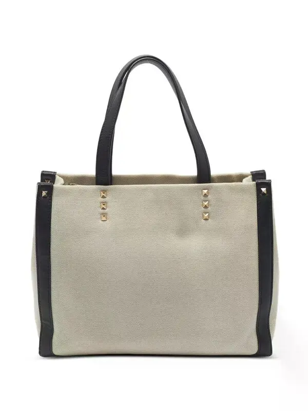 Valentino Garavani Small Vltn Rockstud Tote Bag - Neutrals