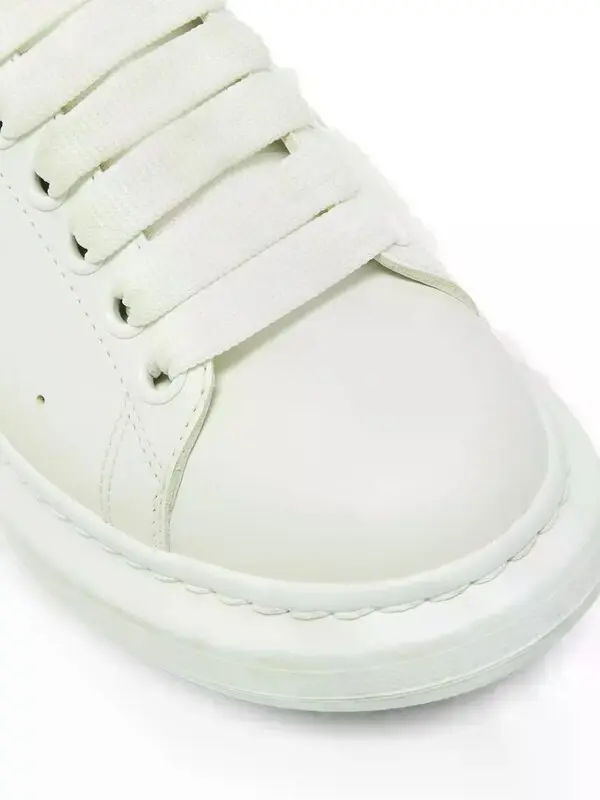 Alexander McQueen Oversized Low-top Sneakers With Leopard Print Heel Tab