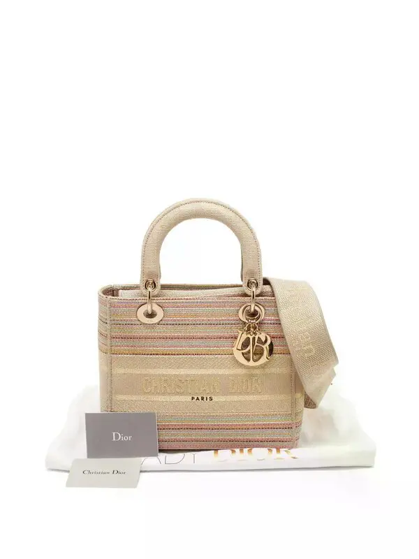 Dior Lady D-lite Tote Bag - Neutrals