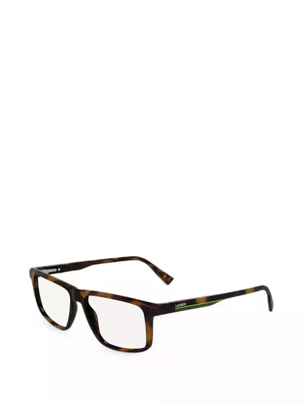 Lacoste Rectangle Frame Eyeglasses - Brown
