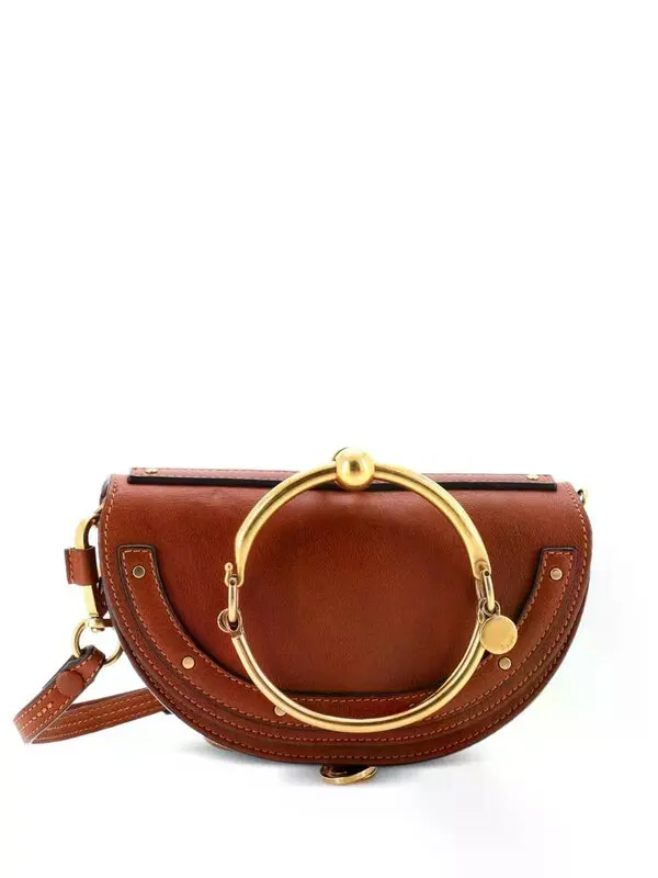 Chloé Nile Leather Mini Crossbody Bag - Brown