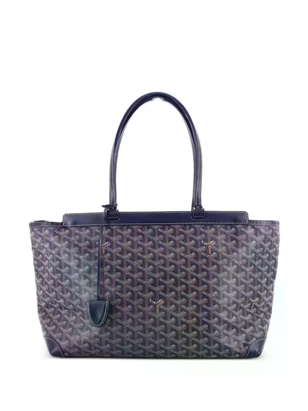 Goyard Bellechasse Pm Tote Bag In Coated Canvas - Blue