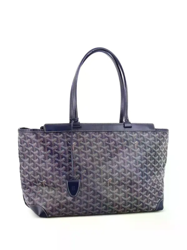 Goyard Bellechasse Pm Tote Bag In Coated Canvas - Blue