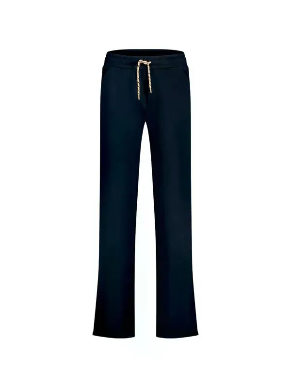 BETTY BARCLAY Drawstring Waist Track Pants With Stripe Detail - Blue