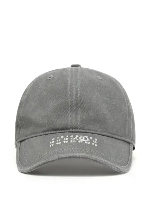 MAISON MARGIELA Logo-embroidered Baseball Cap - Grey