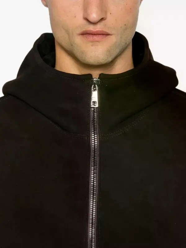 GIORGIO BRATO Hooded Shearling Coat
