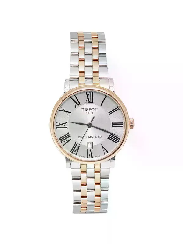 TISSOT Carson Automatic Two-tone Bracelet Watch - Silver