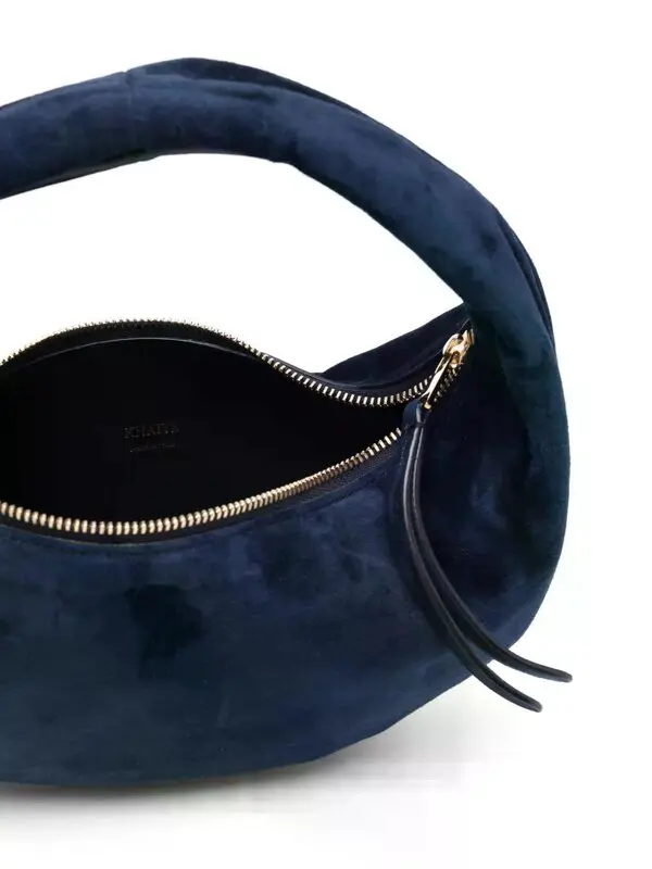 Khaite Olivia Suede Tote Bag - Blue
