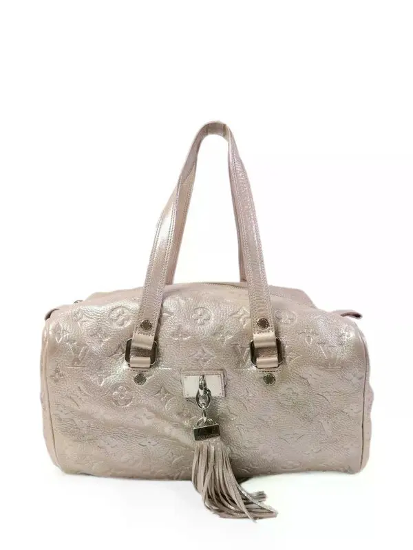 LOUIS VUITTON Monogram Shimmer Calfskin Tote Bag - Silver