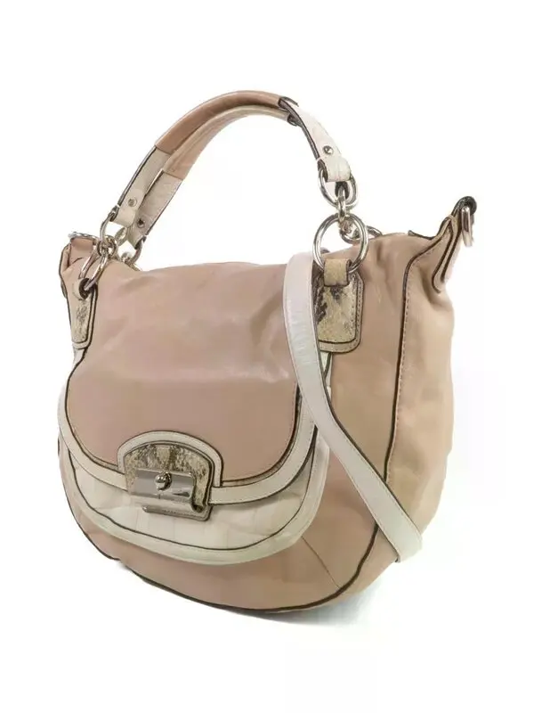 COACH VINTAGE Embossed Leather Shoulder Bag