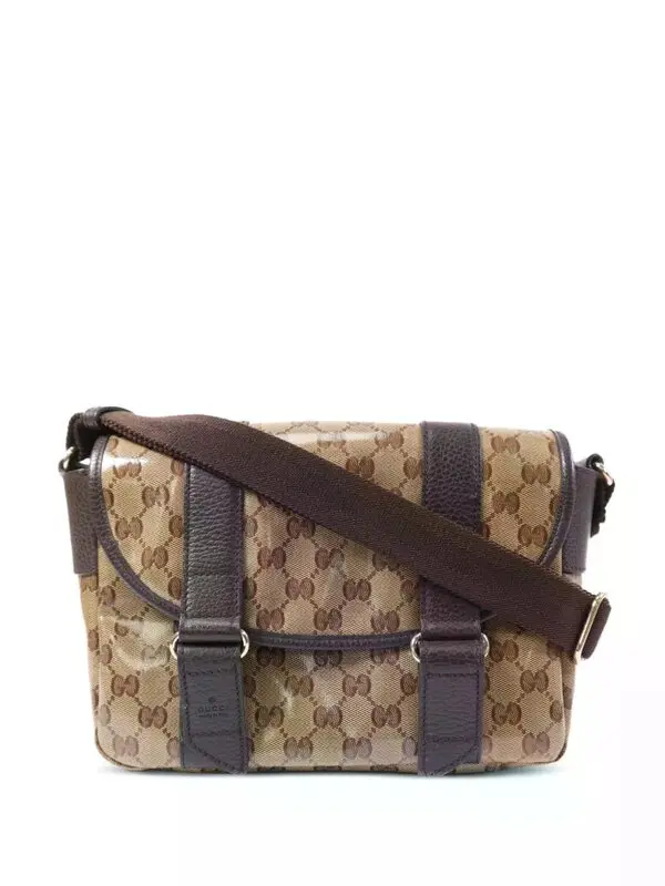 Gucci Gg Crystal Shoulder Bag - Neutrals