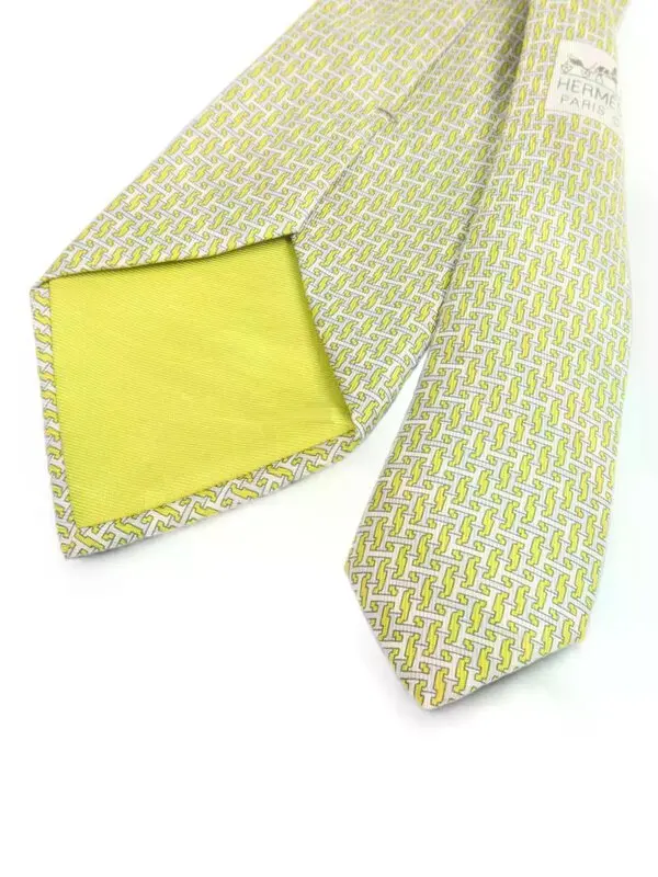 Hermès Silk Neck Tie - Grey