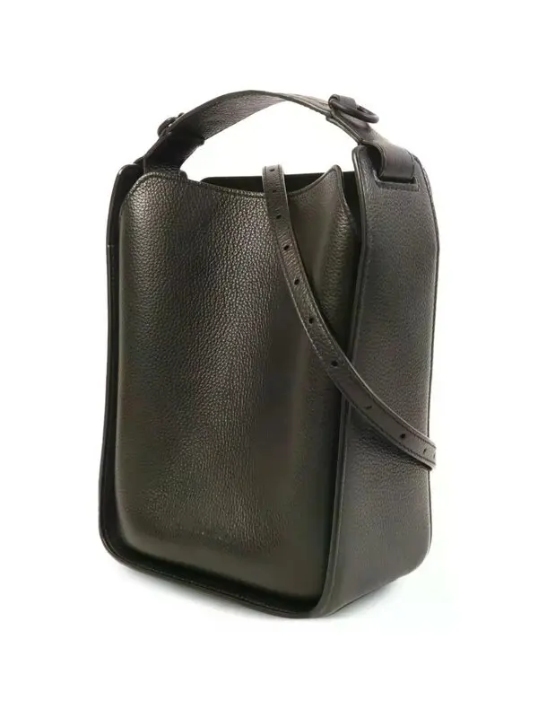 Balenciaga Tool 2.0 Grained Leather Tote Bag - Black