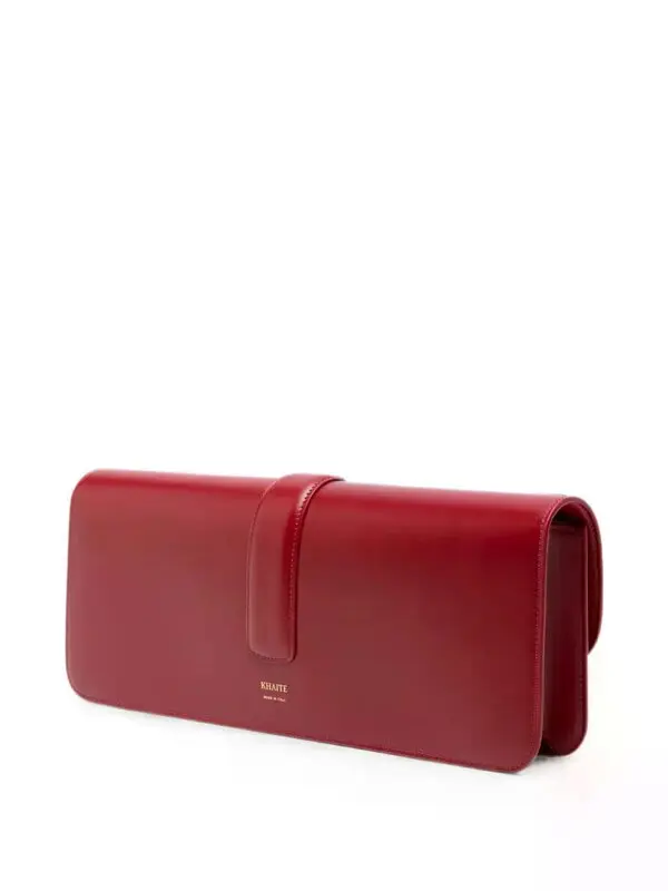 Khaite Blake Leather Clutch Bag - Red