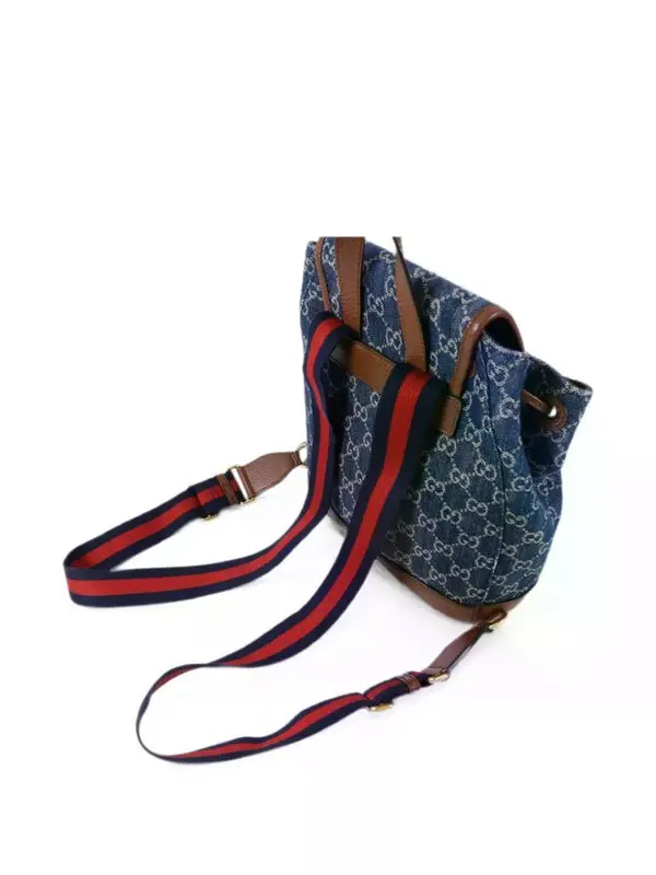 Gucci Gg Monogram Denim Backpack