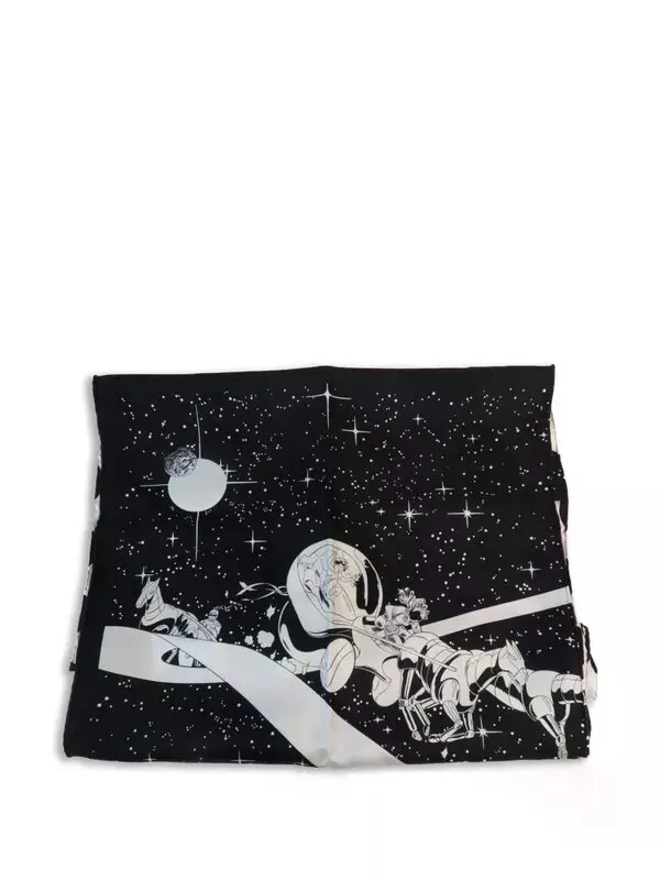 Hermès Space Derby Polka-dot Scarf - Black