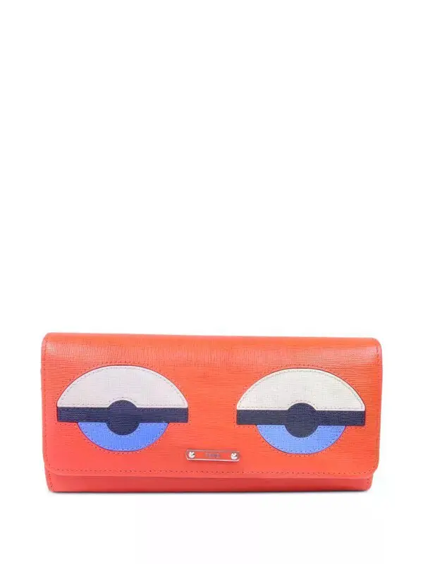 Fendi Bags Bugs Long Wallet - Orange