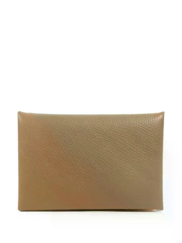Hermès Calvi Epsom Card Case - Neutrals