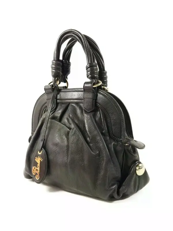 Bally Ruched Leather Handbag