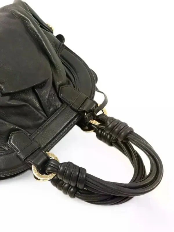 Bally Ruched Leather Handbag