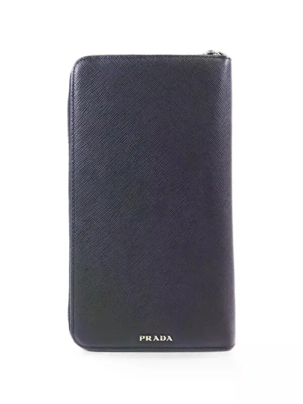 Prada Saffiano Rabbit Zip-around Wallet