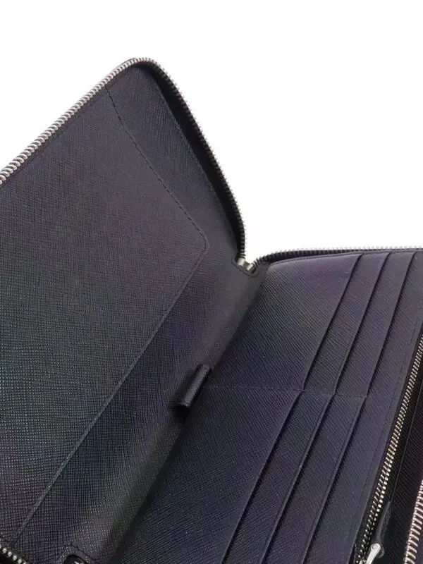 Prada Saffiano Rabbit Zip-around Wallet