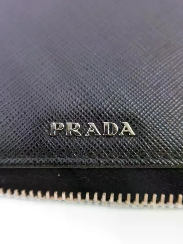 Prada Saffiano Rabbit Zip-around Wallet