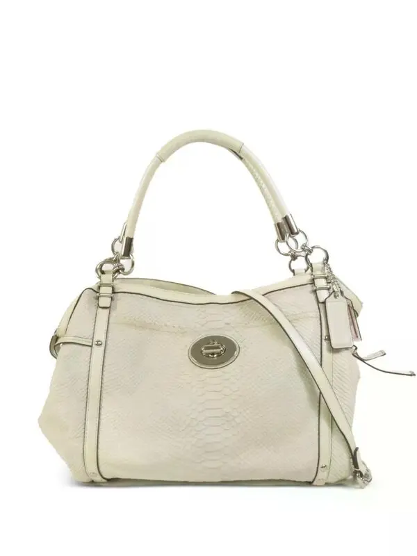 COACH VINTAGE Snake-effect Turn-lock Shoulder Bag