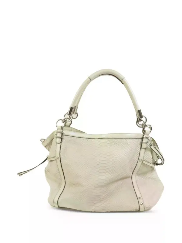 COACH VINTAGE Snake-effect Turn-lock Shoulder Bag