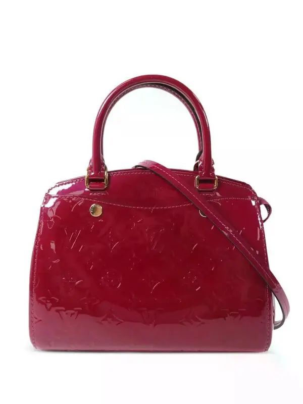 LOUIS VUITTON Monogram Vernis Brera Shoulder Bag - Red