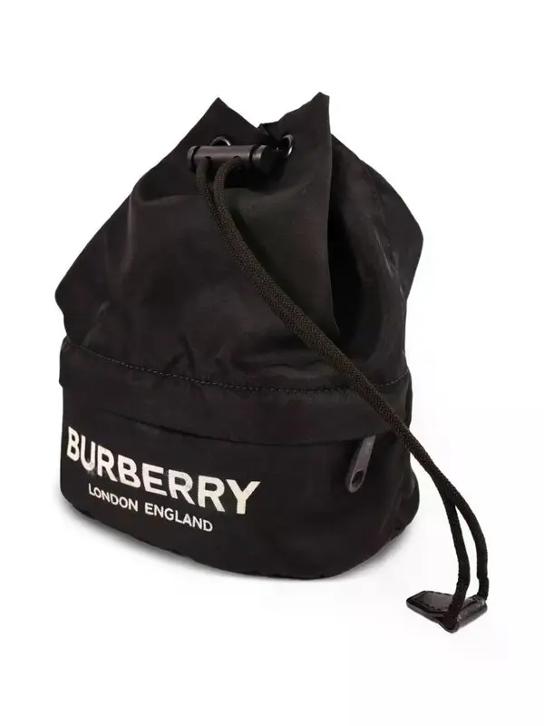 Burberry Logo Drawstring Bucket Bag