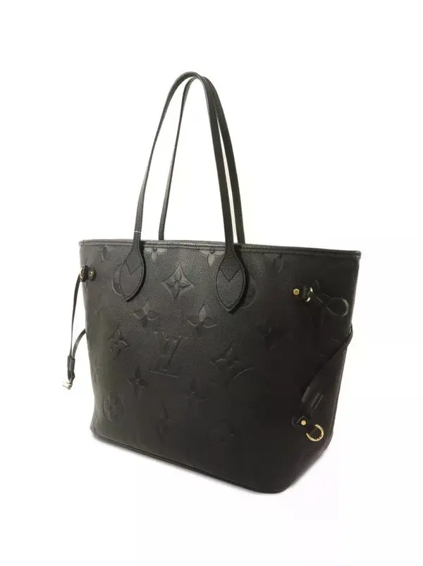 LOUIS VUITTON Monogram Empreinte Mm Neverfull Tote Bag - Black