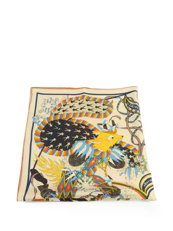 Hermès Le Sacre Des Saisons Scarf - Neutrals