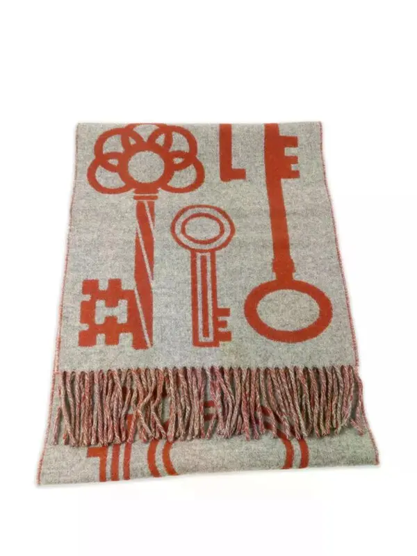 Hermès Casaque Porte-clefs Scarf - Red