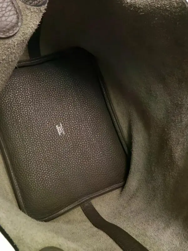 Hermès Mm Picotin Tote Bag - Grey