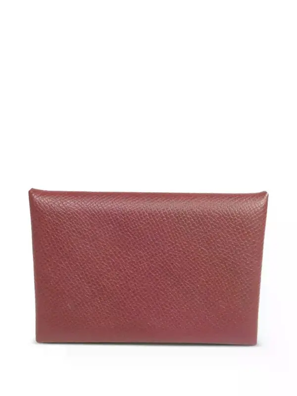 Hermès Calvi Card Holder - Red