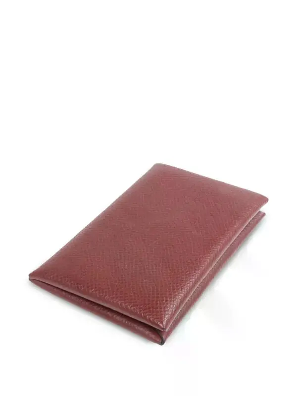 Hermès Calvi Card Holder - Red