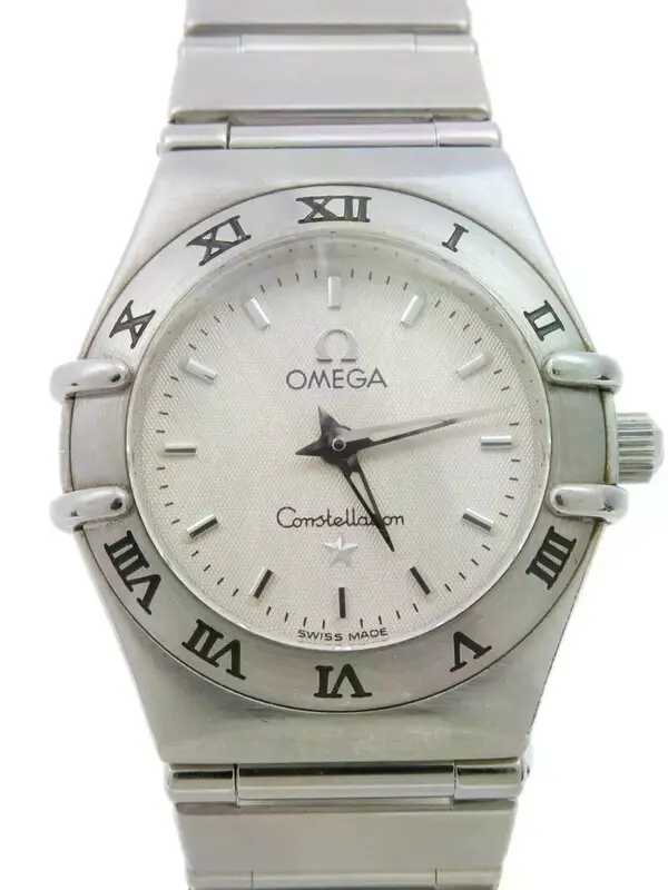 Omega Constellation Stainless Steel Quartz Watch With Roman Numeral Bezel