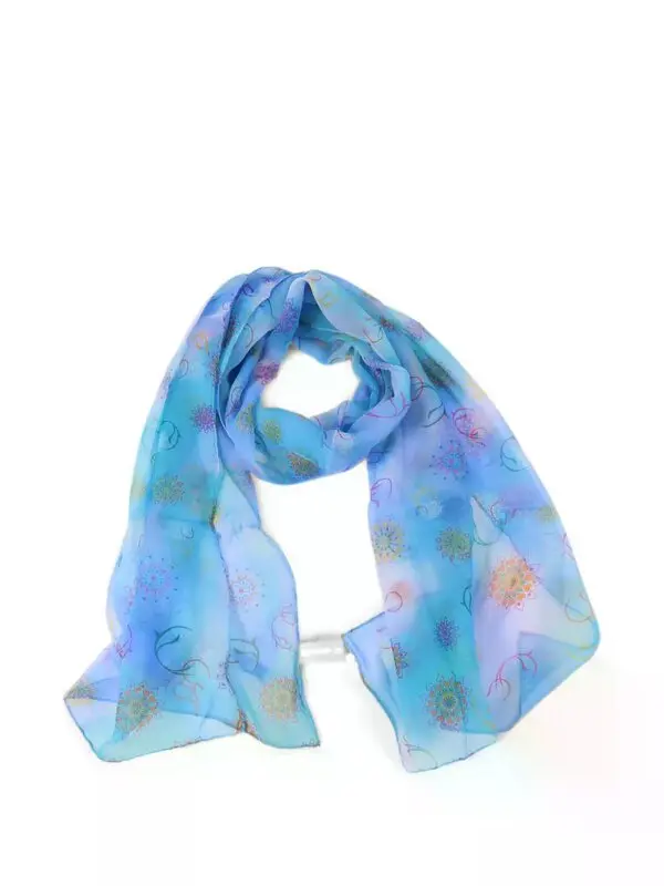 FERRAGAMO Mandala-print Silk Scarf