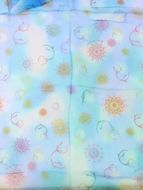 FERRAGAMO Mandala-print Silk Scarf