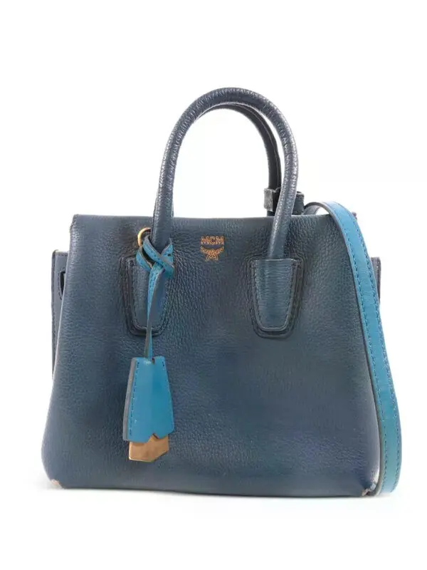 Mcm 2-way Leather Shoulder Bag