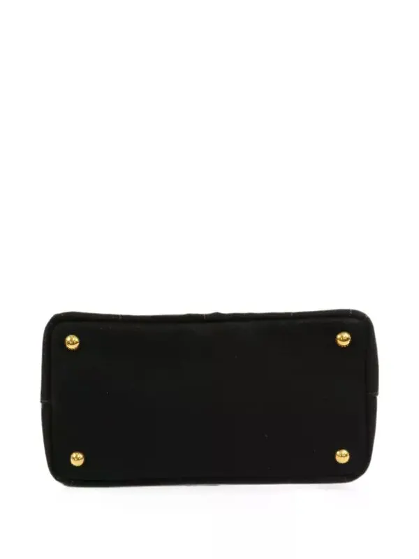 Prada Canapa Tote Bag - Black