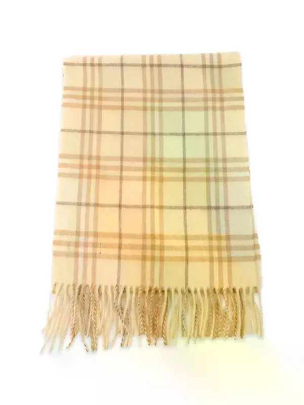 Burberry Check Cashmere Scarf - Neutrals