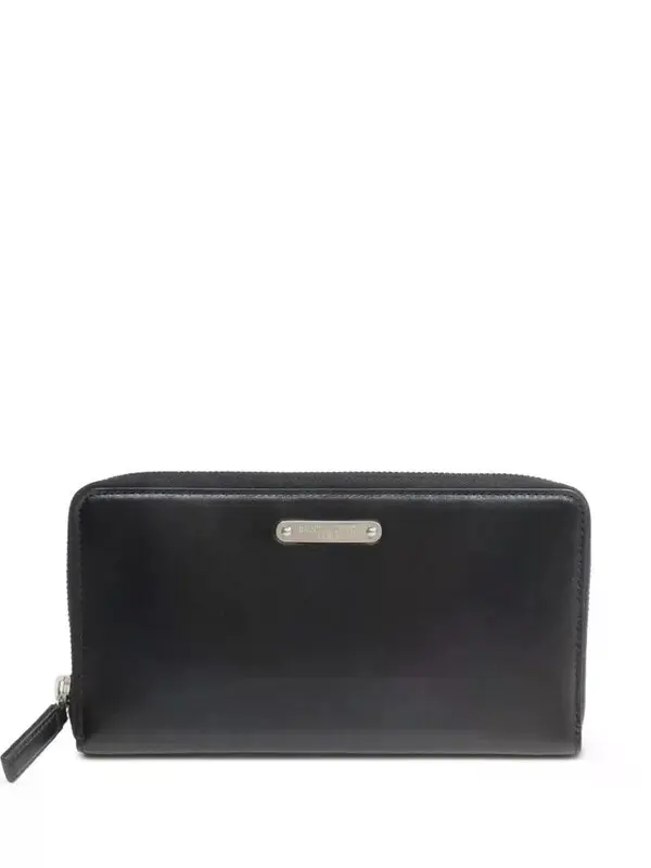 Saint Laurent Leather Long Wallet - Black