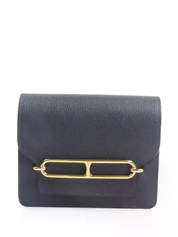 Hermès Slim Roulis Wallet - Blue